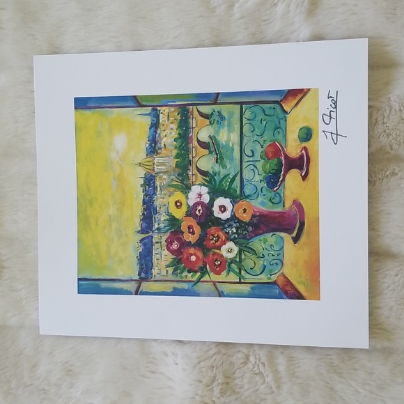 Art | Jeanclaude Picot La Fenetre Ouverte Lithograph | Poshmark